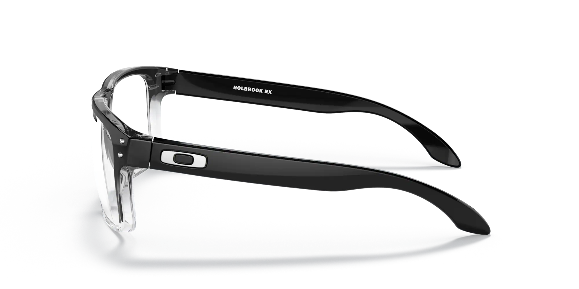 OAKLEY Optical Frame HOLBROOK RX Polished Black Clear Fade/Clear OX8156 ...